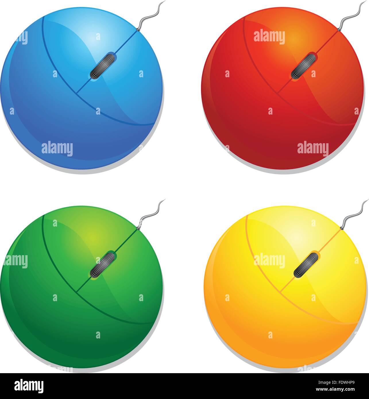 Color computer mouses Stock Vector Image & Art - Alamy