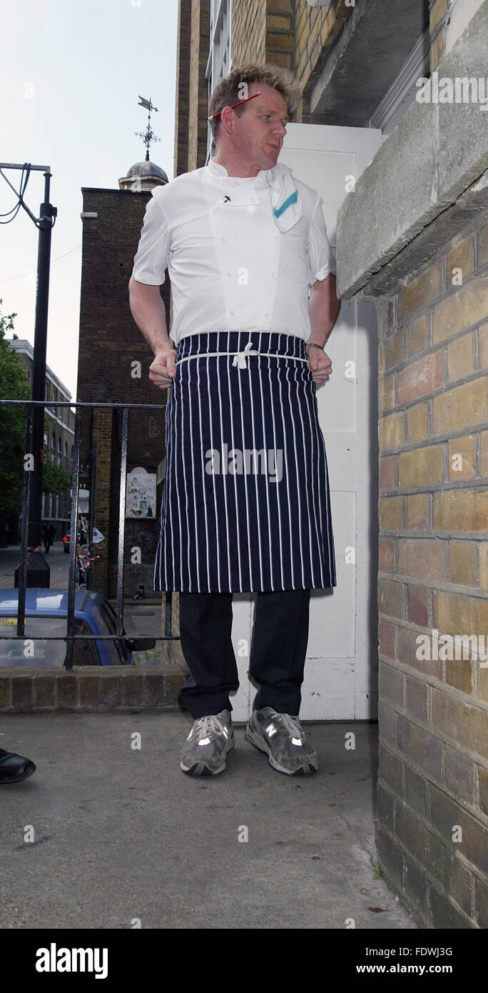 Gordon Ramsay brick Lane outside where there filming celeb cooking show ...