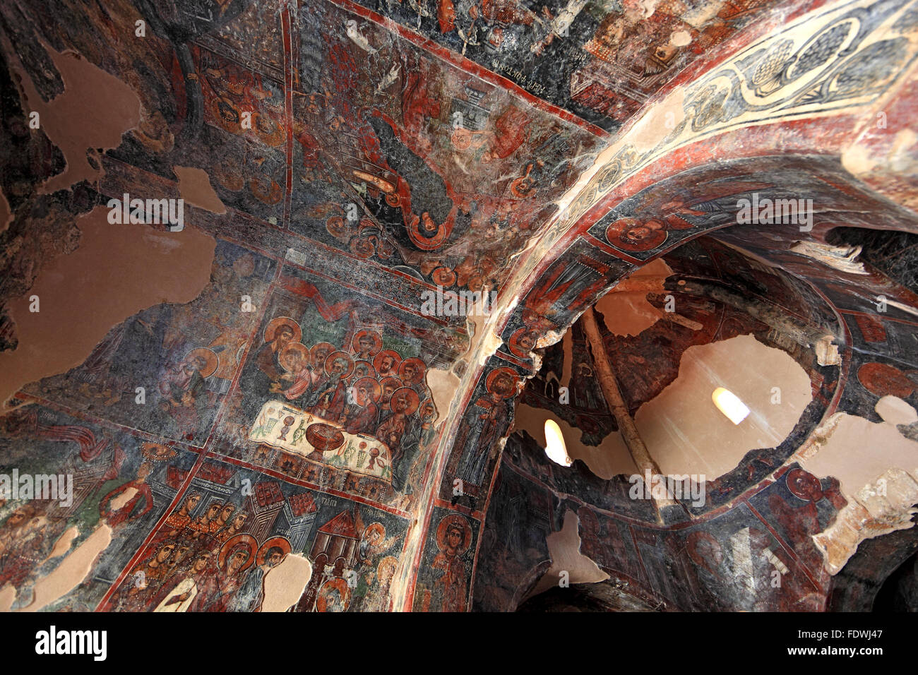 Crete, Byzantine church Panigia Kera with Kritsa, well-preserved and ...