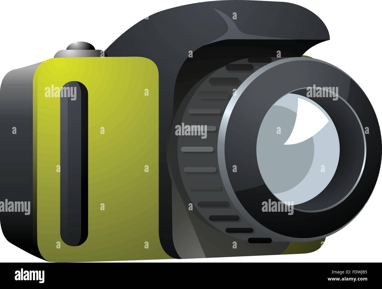 Dslr camera side view Stock Vector Images - Alamy