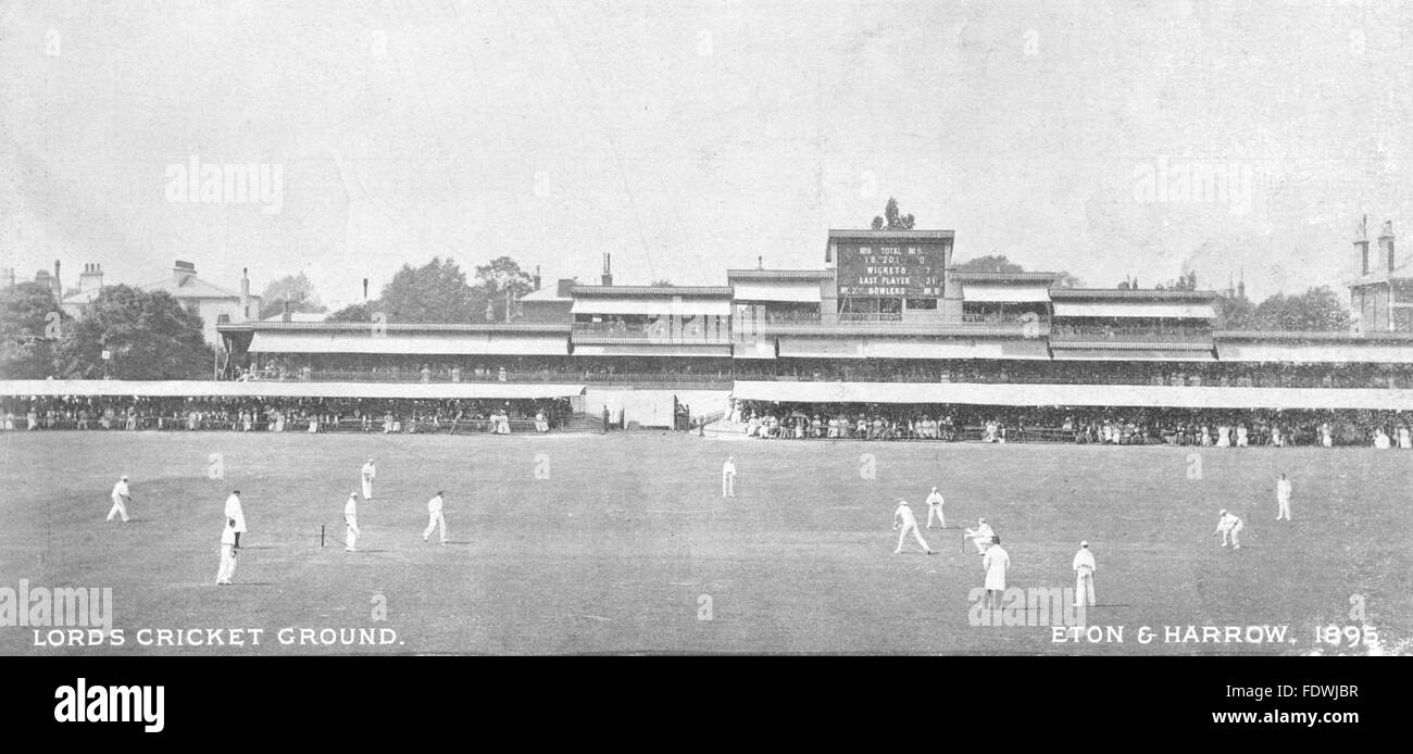 Lords cricket ground Black and White Stock Photos & Images - Alamy