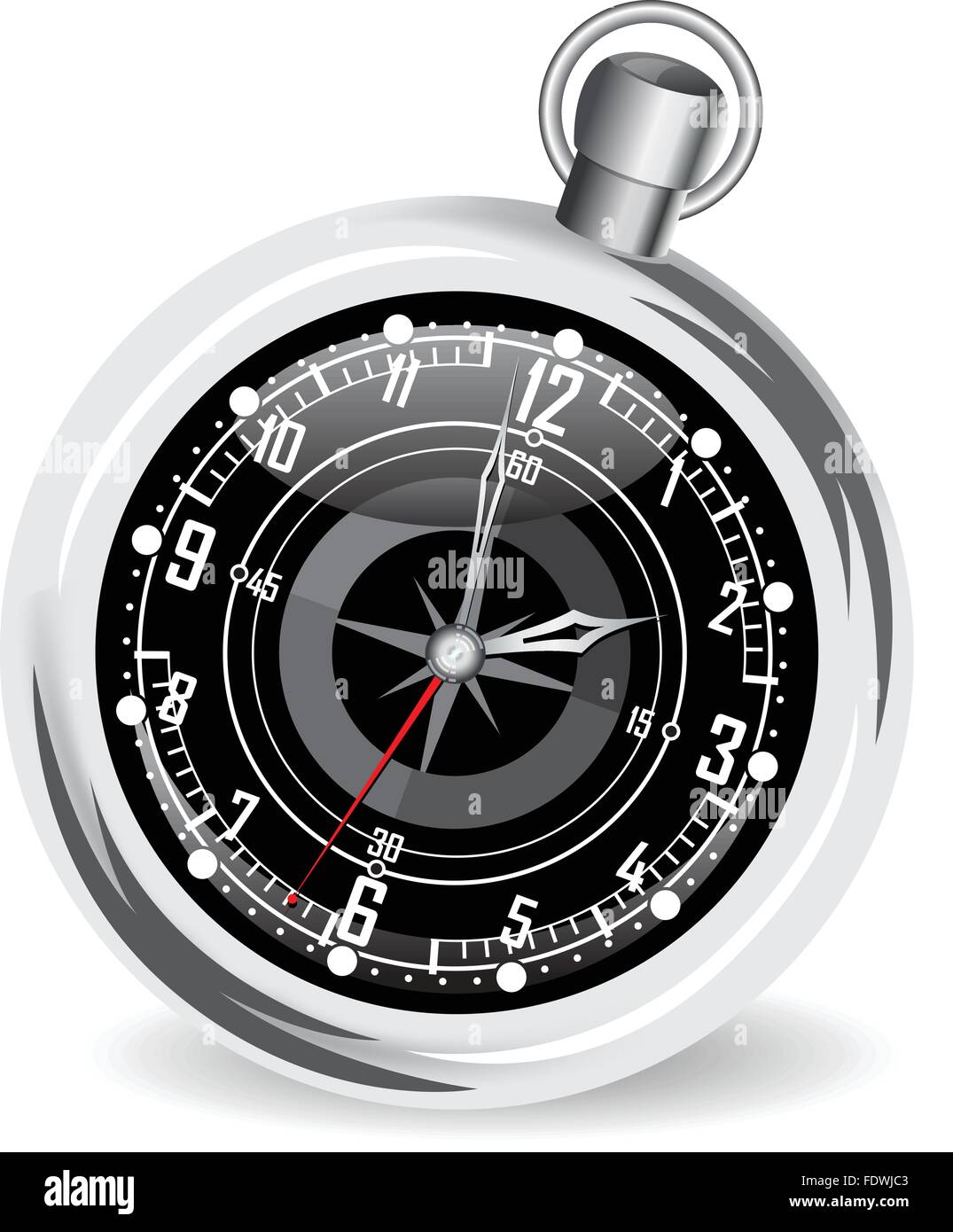 Clock icon on white background Stock Vector Image & Art - Alamy