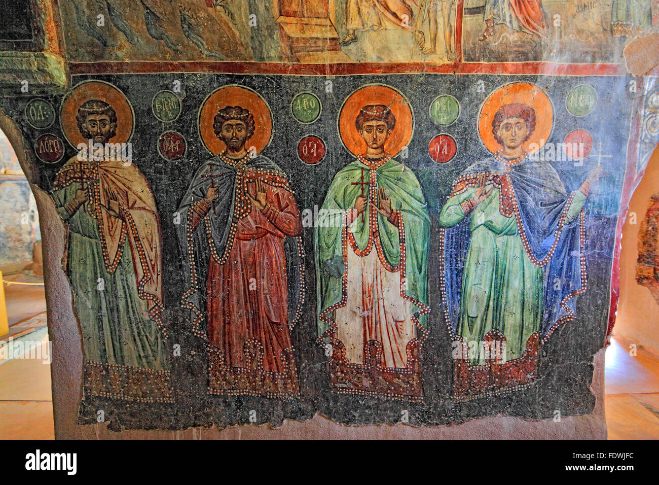 Crete, Byzantine church Panigia Kera with Kritsa, well-preserved and ...