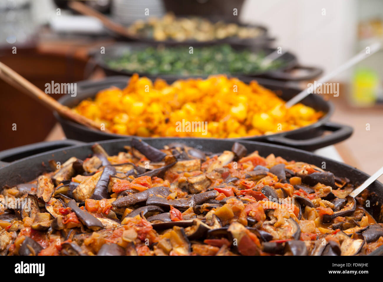healthy indian veggie ayurveda food Stock Photo - Alamy