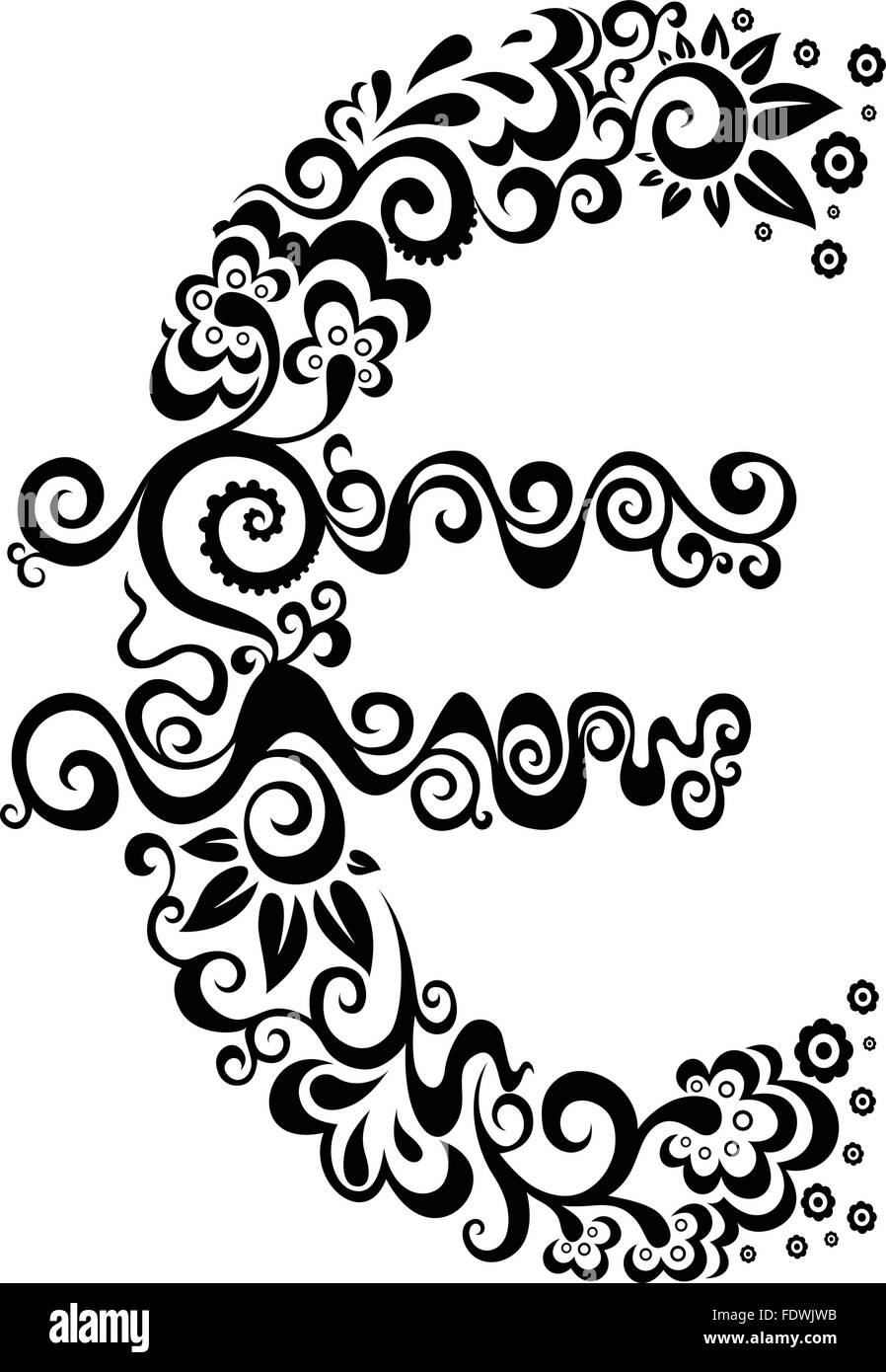 Digital euro sign Black and White Stock Photos & Images - Alamy