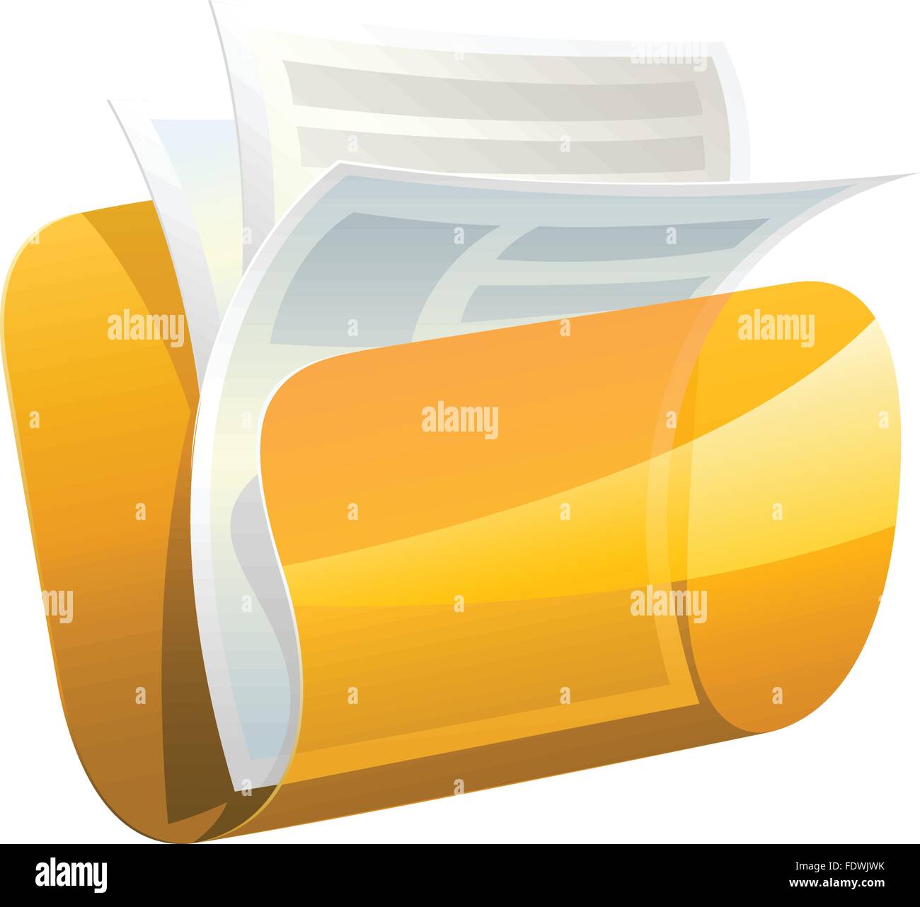 vector computer folder isolated Stock Vector Image & Art - Alamy