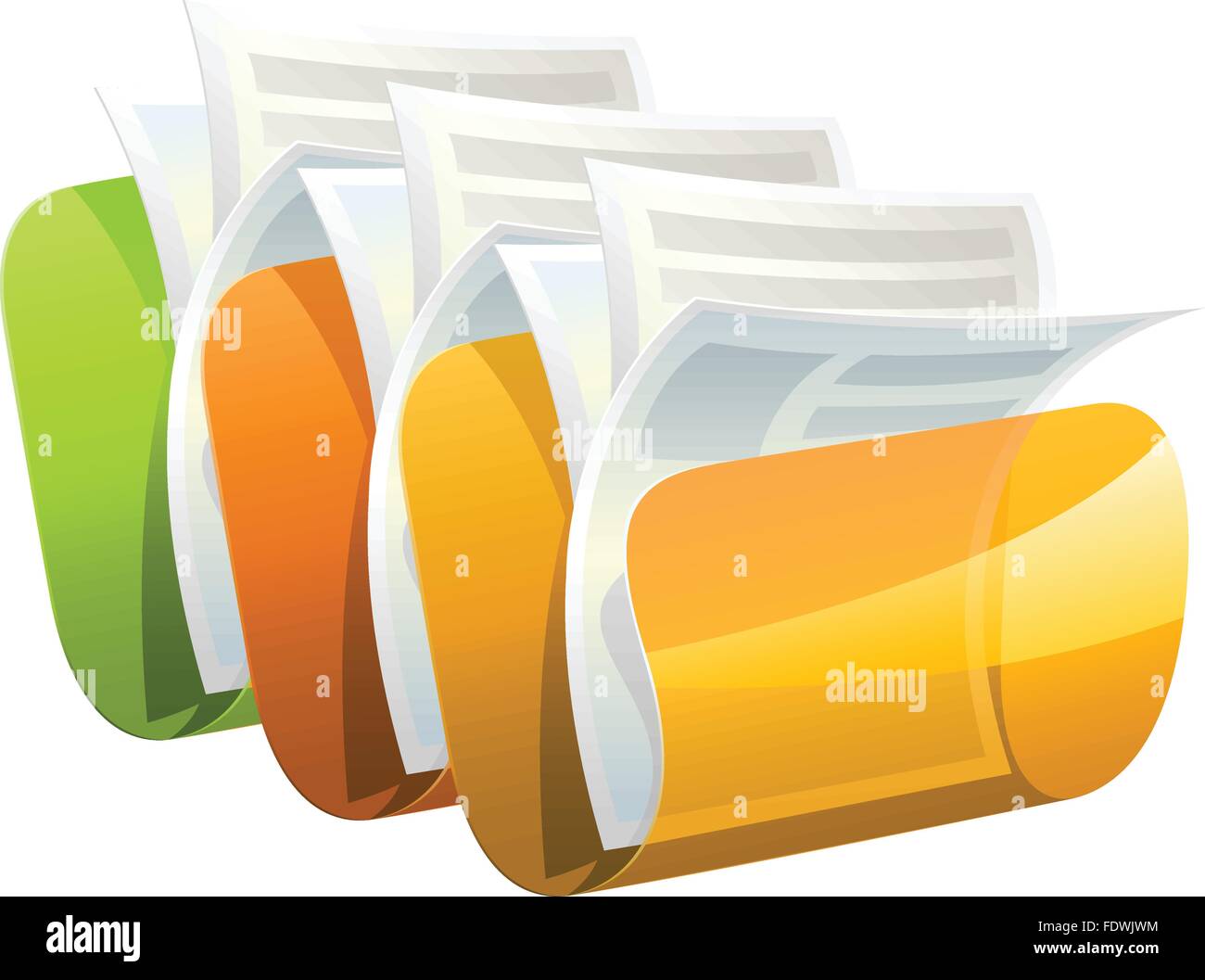 vector computer folder isolated Stock Vector Image & Art - Alamy