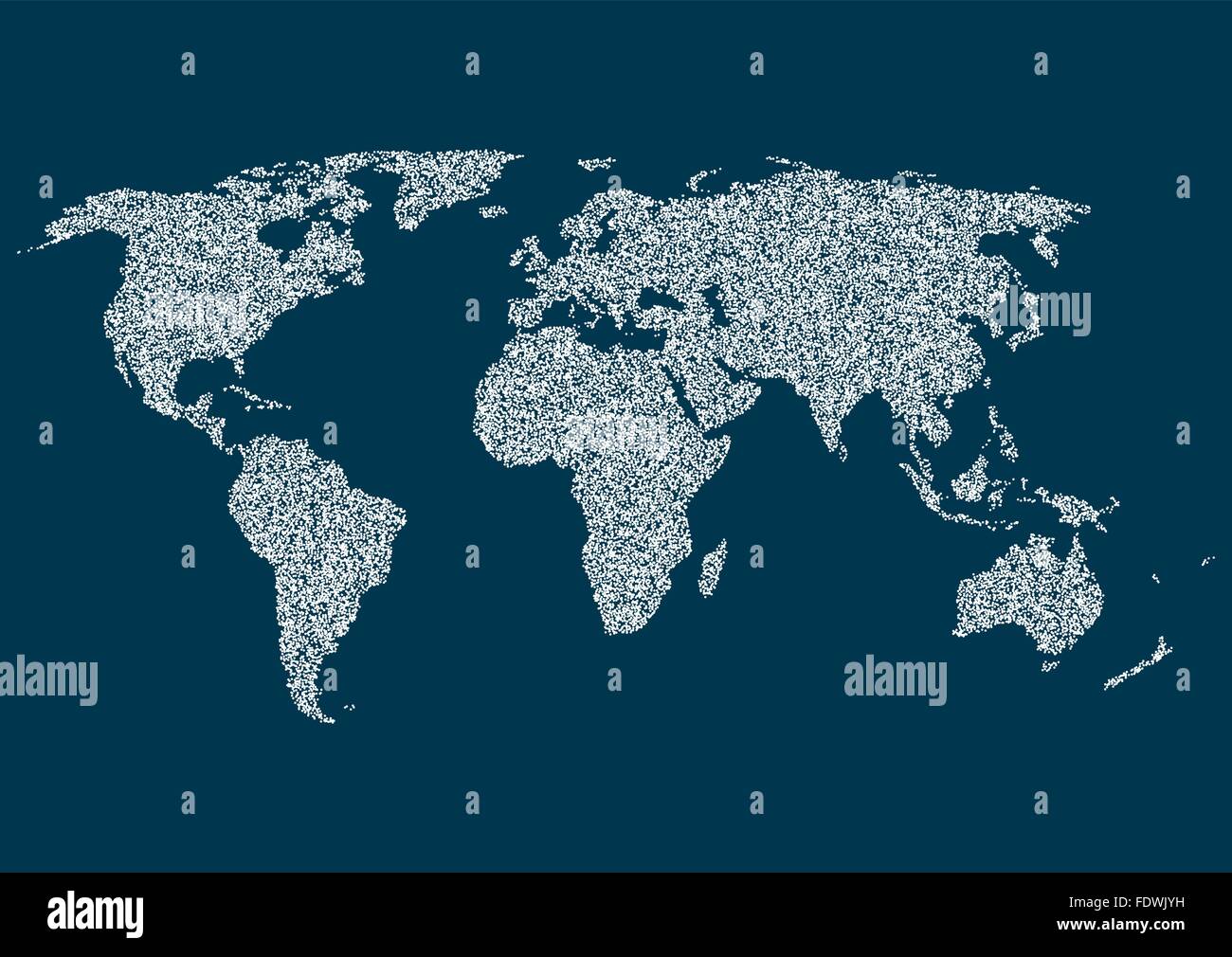 Drawing world map on a white background Stock Vector Image & Art - Alamy