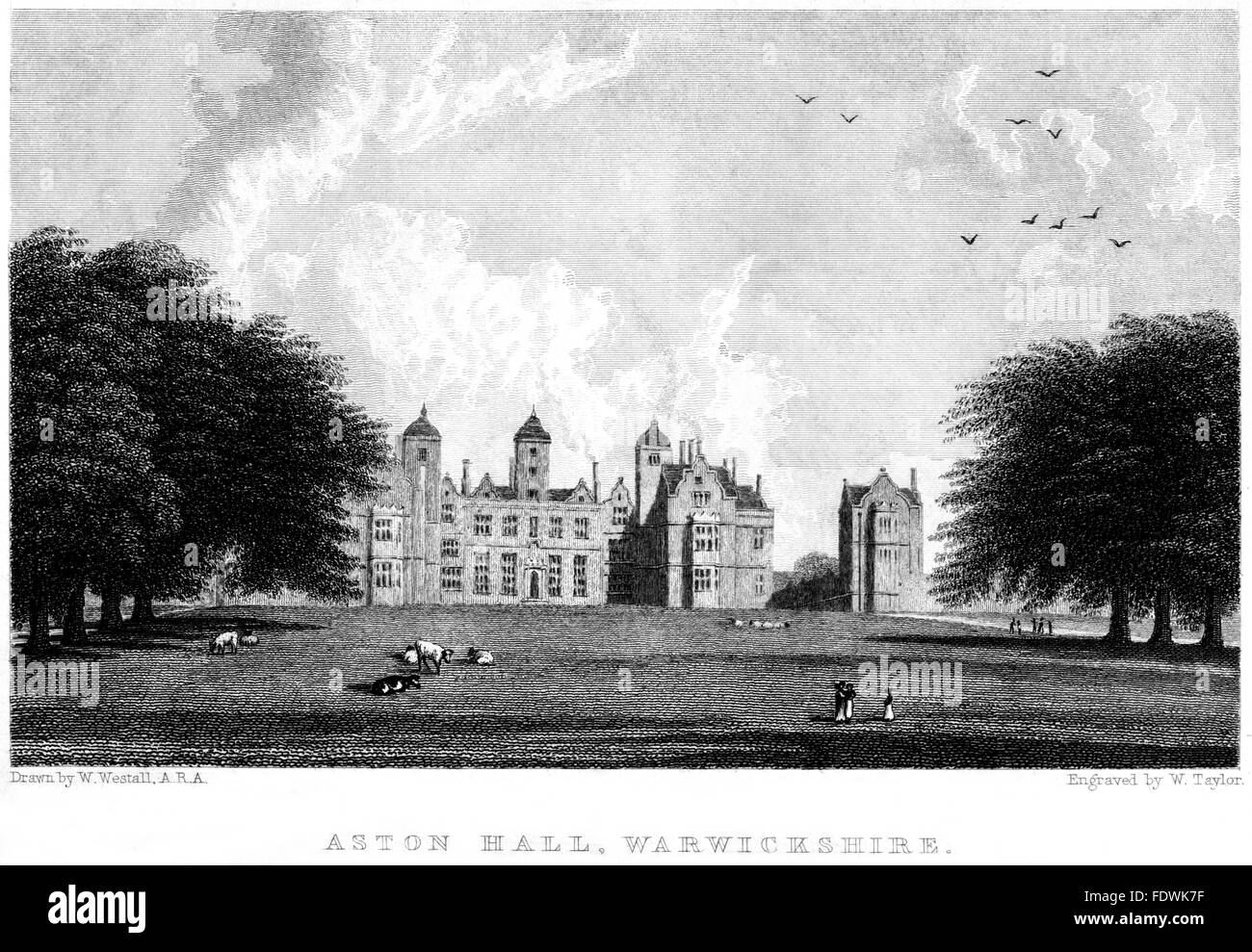 Aston hall Black and White Stock Photos & Images - Alamy