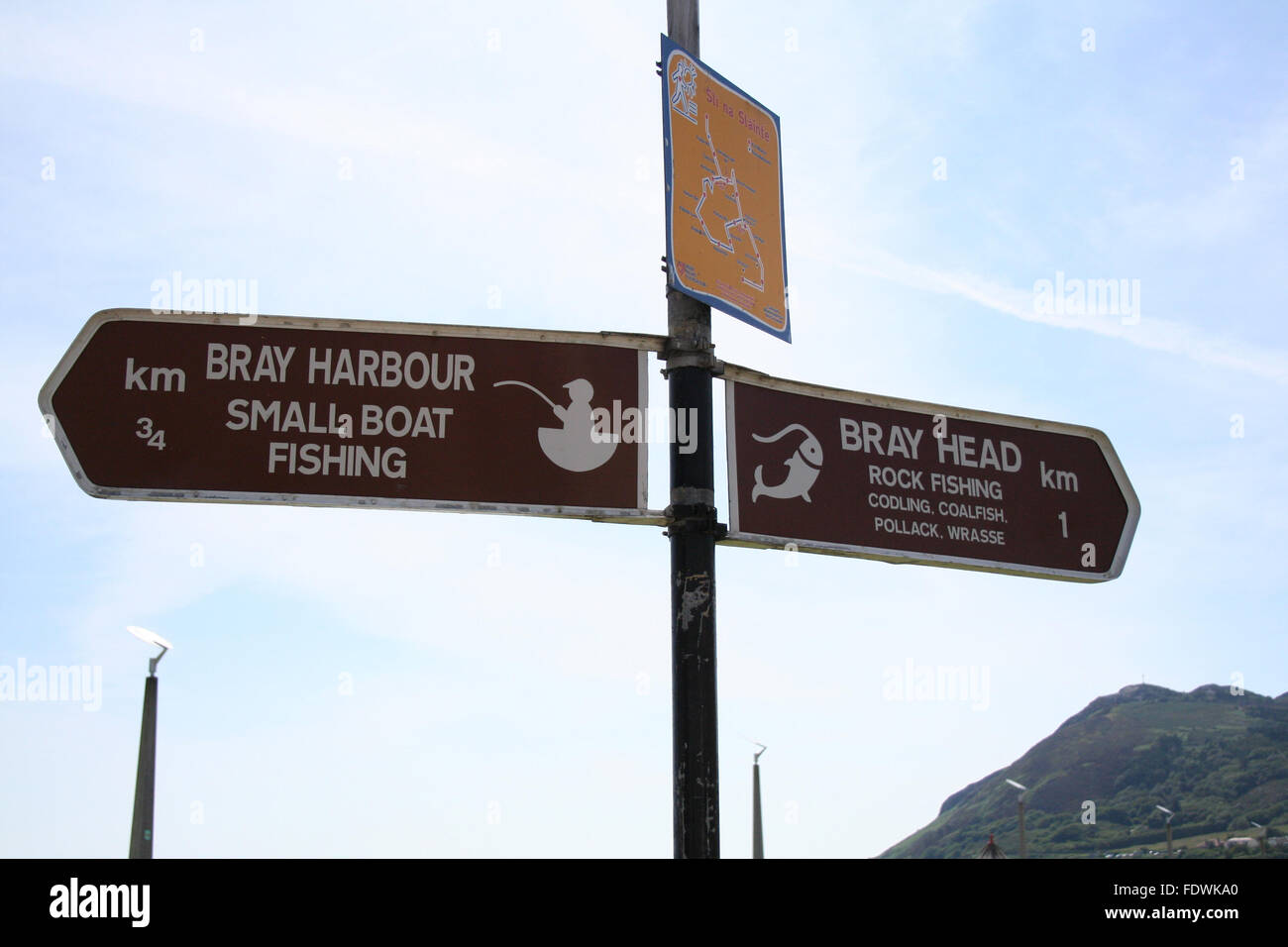 Bray harbour, bray head, beach in Co. Dublin, Ireland Stock Photo - Alamy