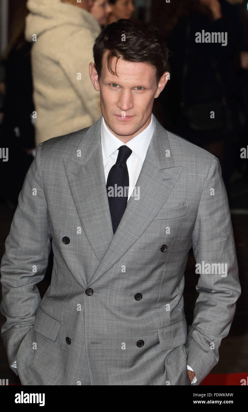 London, UK. 1st February, 2016. Matt Smith at 'Pride and Prejudice and ...