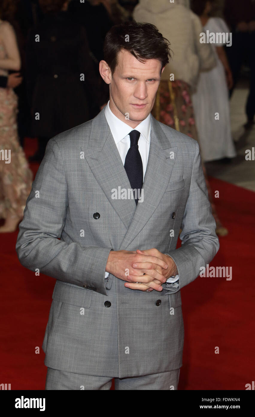 London, UK. 1st February, 2016. Matt Smith at 'Pride and Prejudice and ...