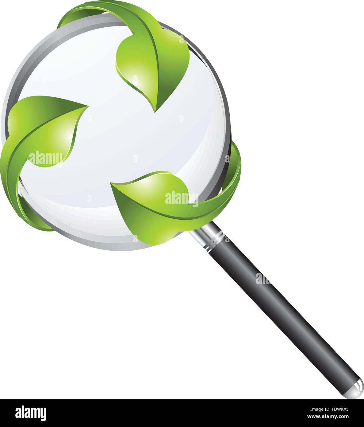 Realistic vector magnifying glass Stock Vector Image & Art - Alamy