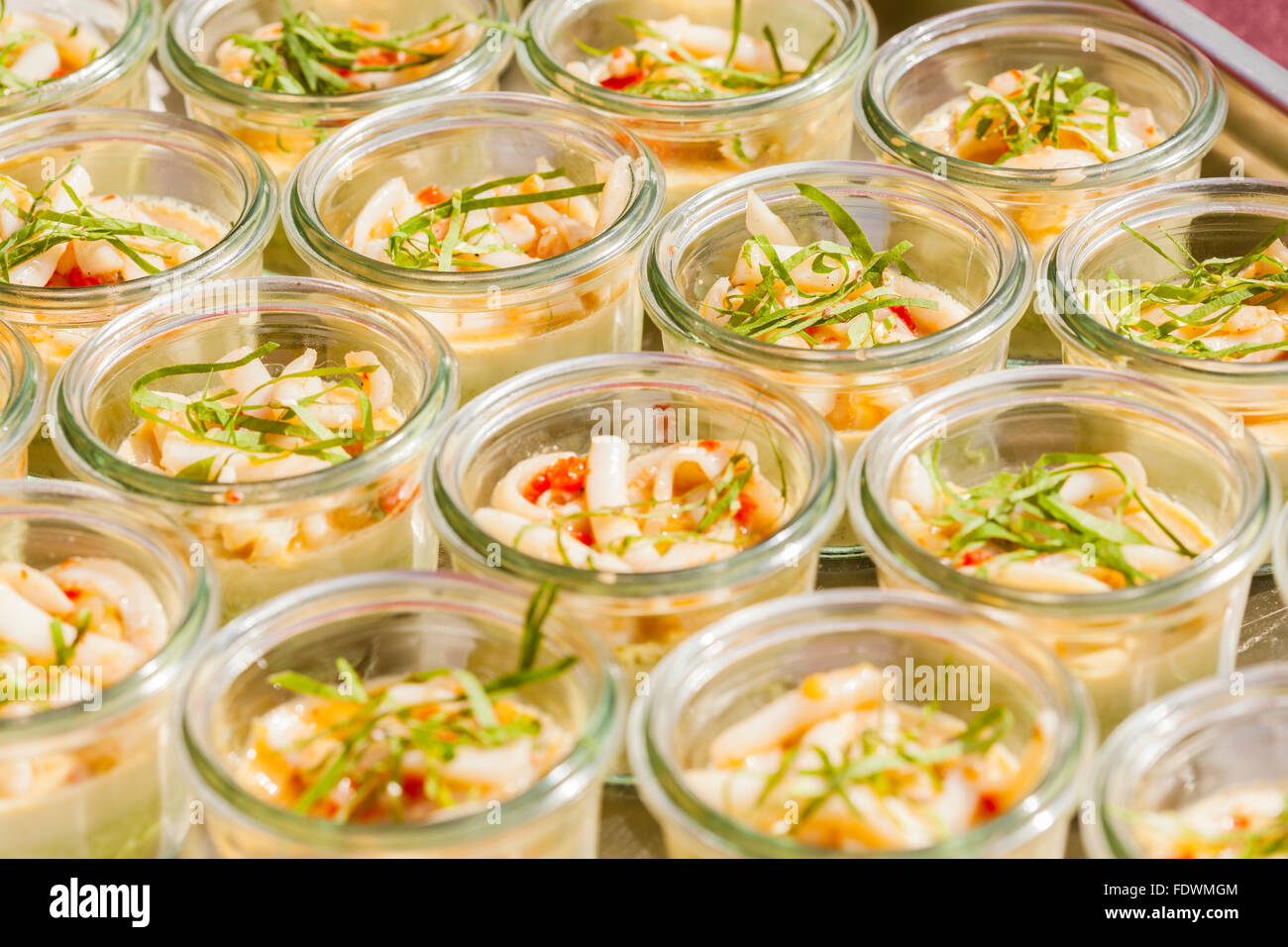 special gourmet starters finger food at celebration Stock Photo - Alamy