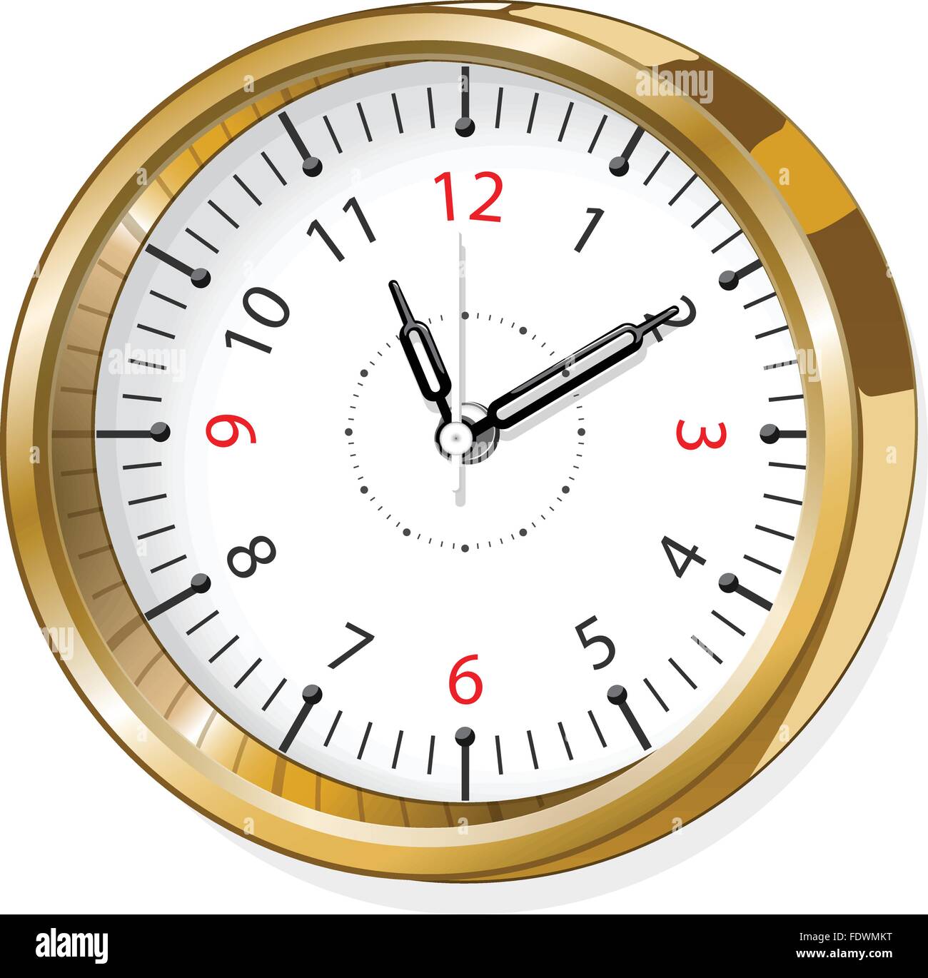 9 o clock Stock Vector Images - Alamy