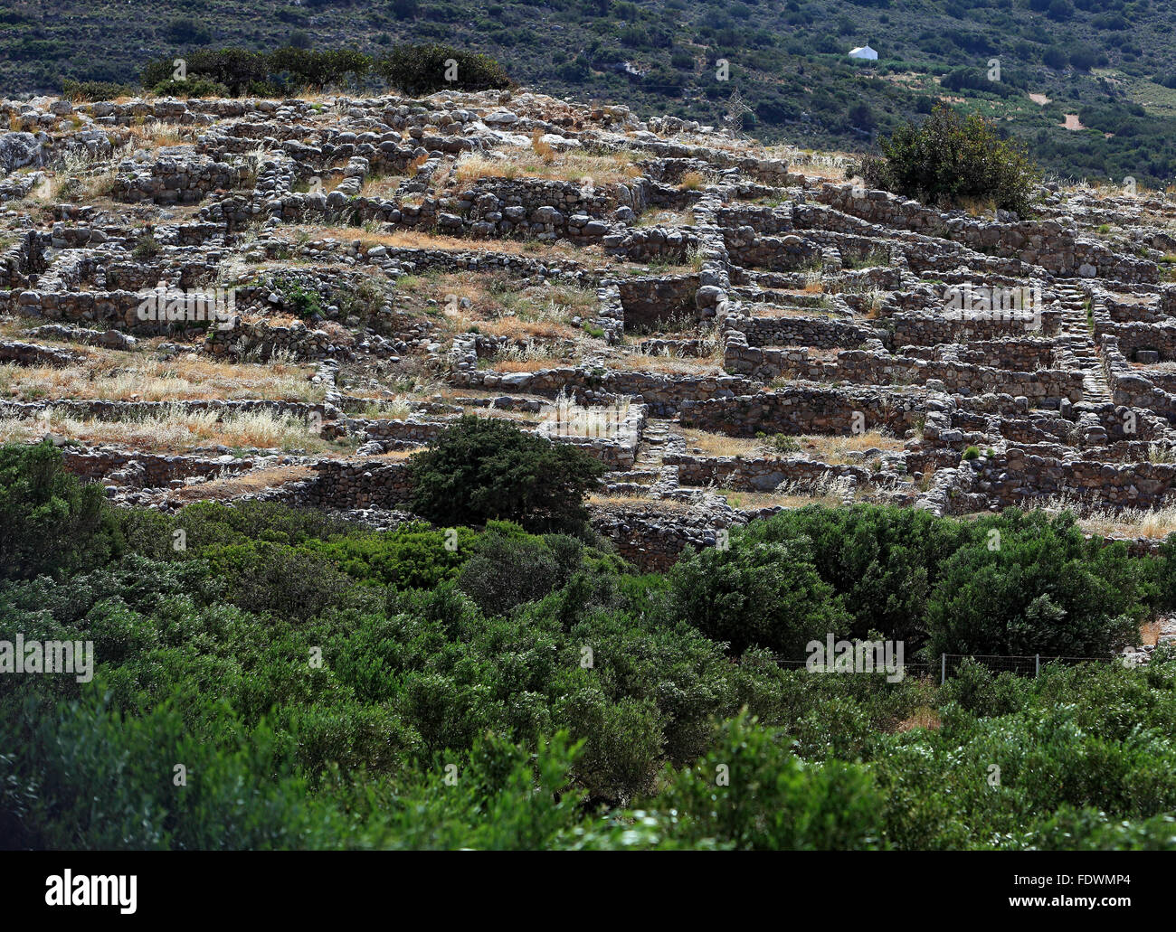 Crete, Gournia, small antique port from minoischer time, archaeological ...