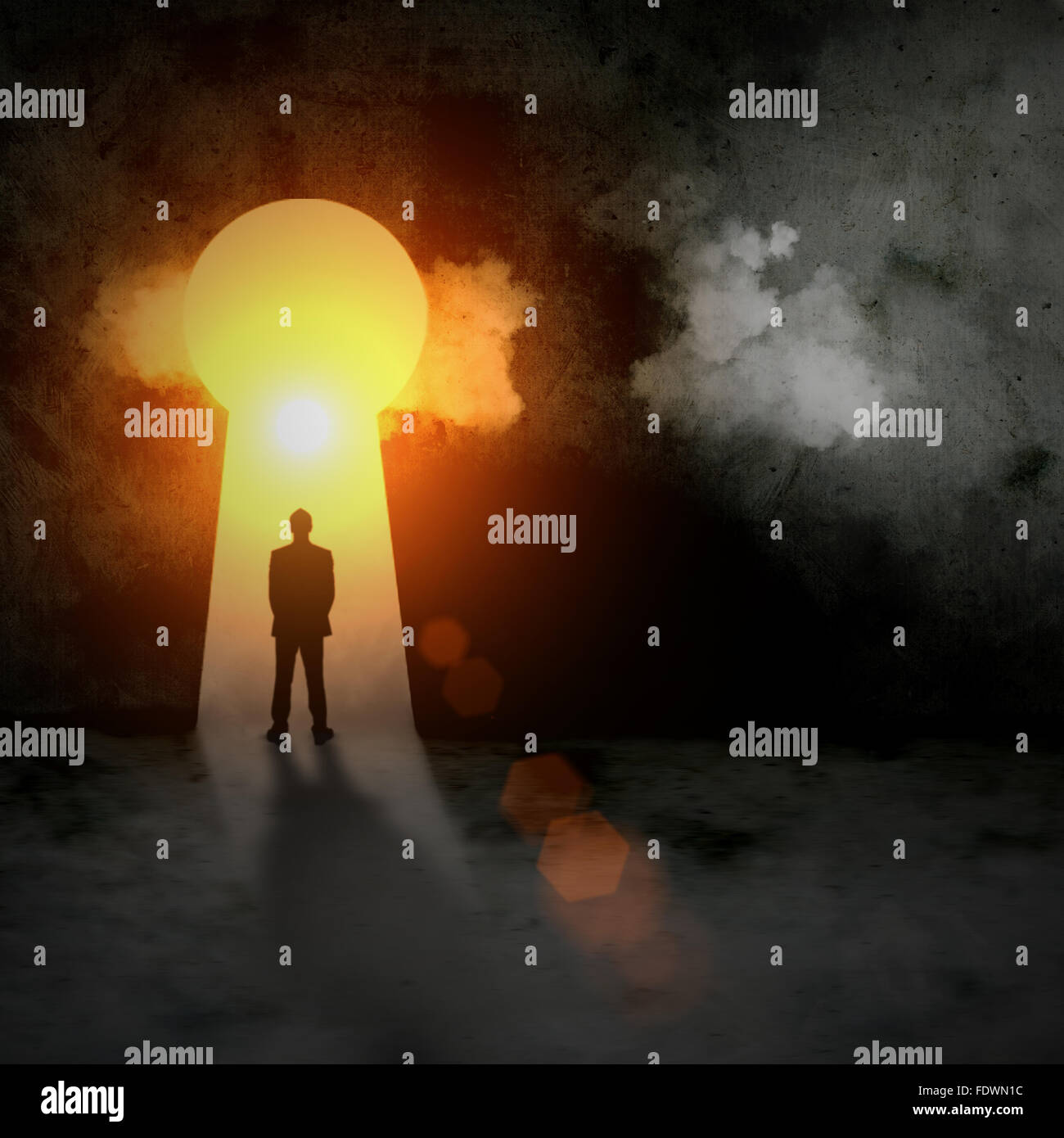 Keyhole silhouette hi-res stock photography and images - Alamy