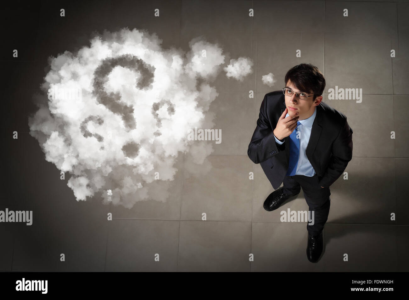Top view of young businessman making decision Stock Photo - Alamy Top view of young businessman making decision Stock Photo - Alamy