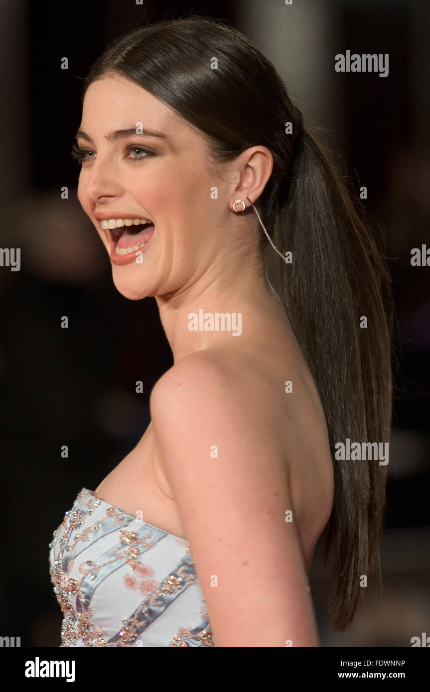 London, UK. 1st February, 2016. Millie Brady at 'Pride and Prejudice ...