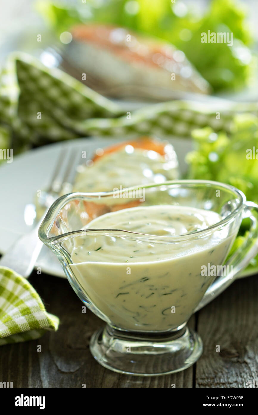 Fish cream cream dessert hi-res stock photography and images - Alamy