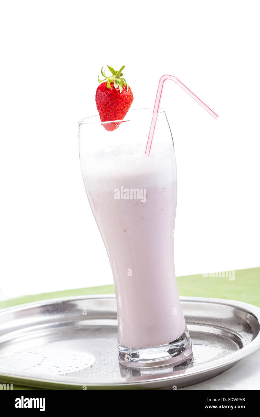 fresh healthy cold summer fruit milk shake Stock Photo - Alamy