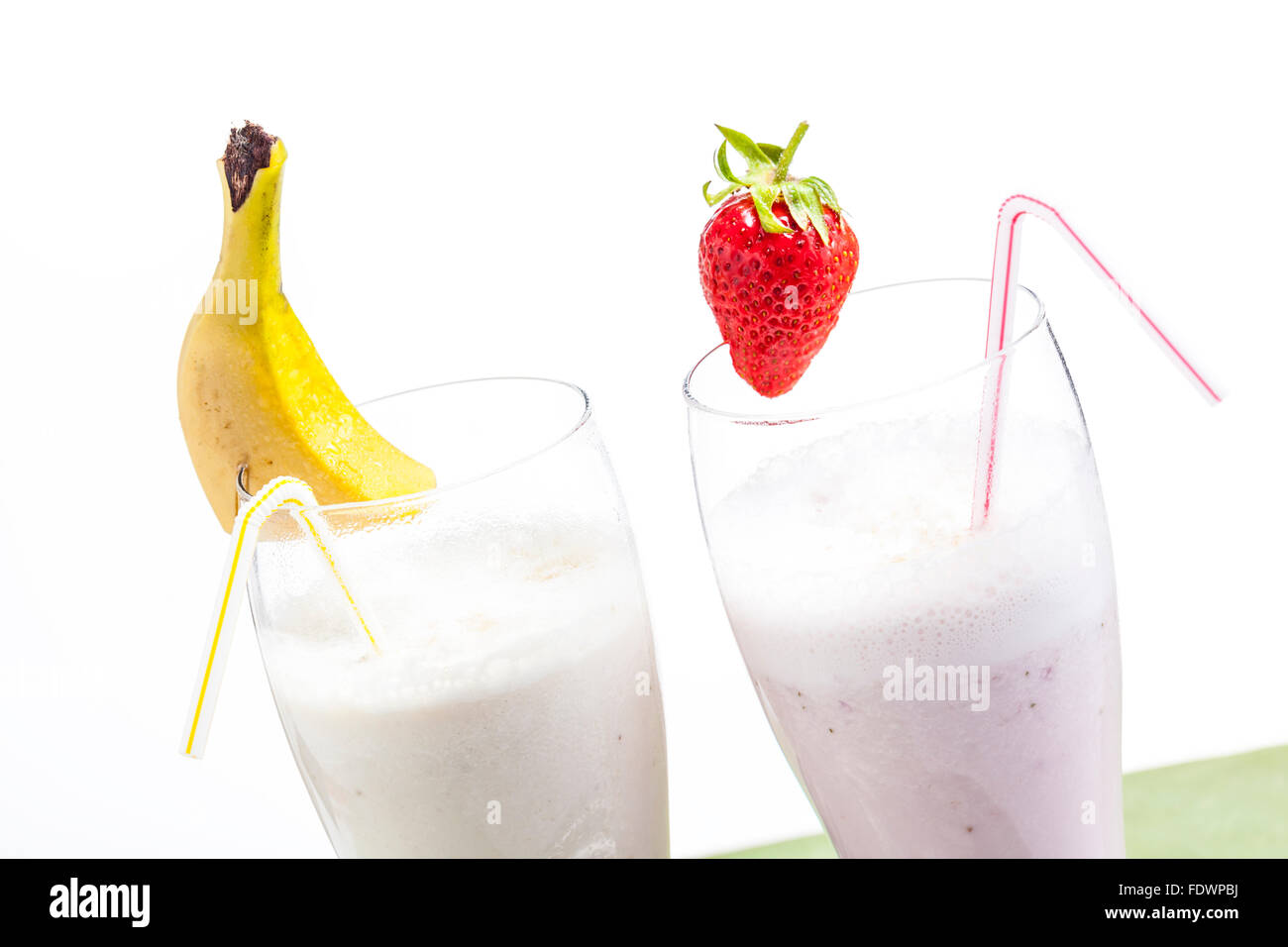fresh healthy cold summer fruit milk shake Stock Photo - Alamy