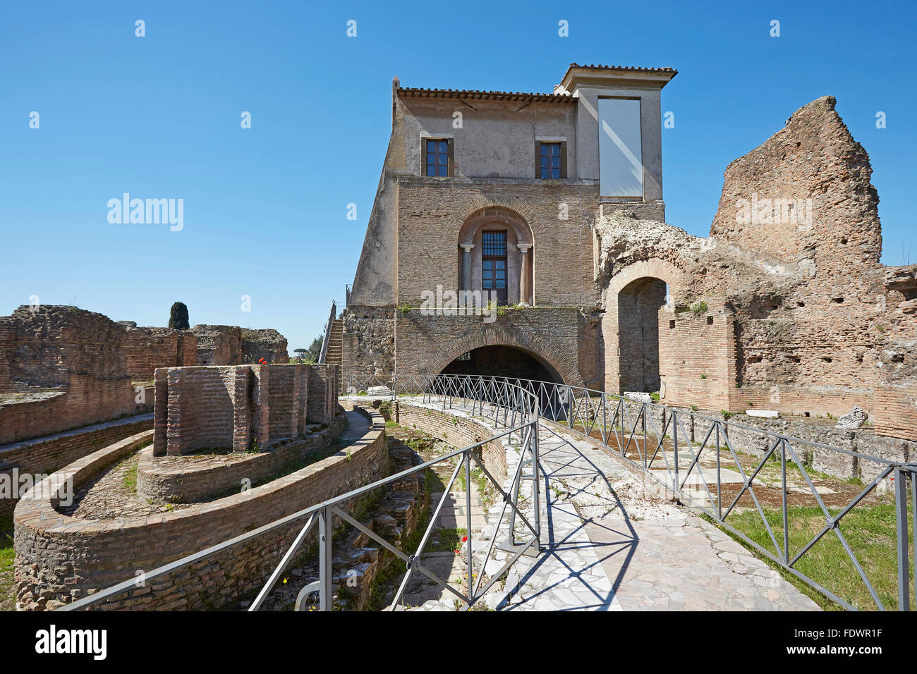 Rome the Domus Flavia in the Palatine Stock Photo - Alamy