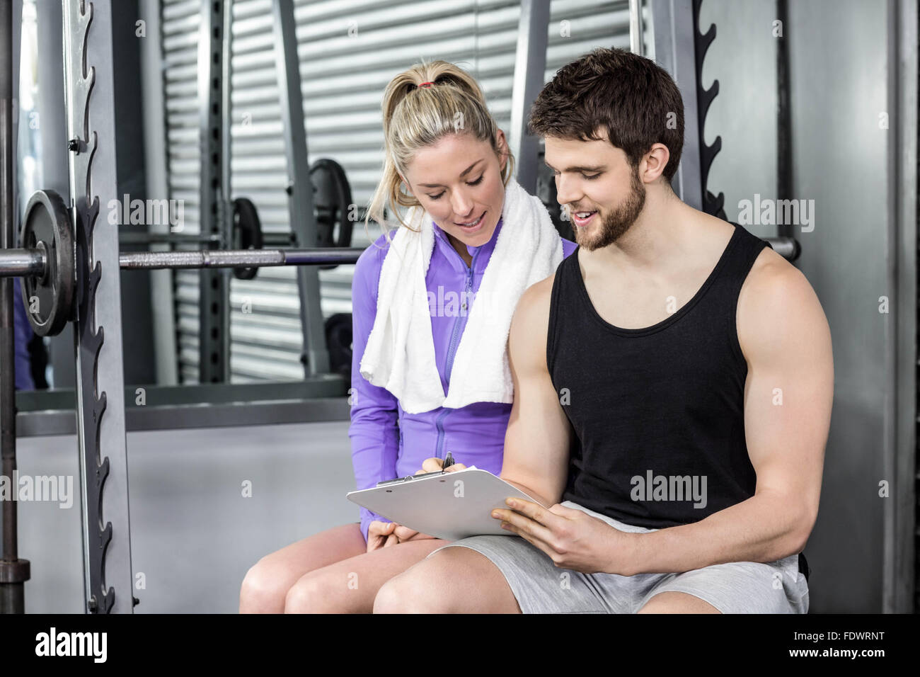 Portrait smiling trainer talking hi-res stock photography and images ...