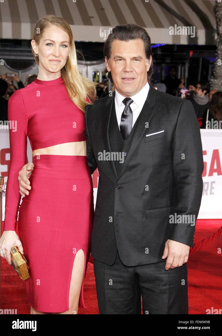 Los Angeles, CA, USA. 1st Feb, 2016. Josh Brolin, Kathryn Boyd at ...