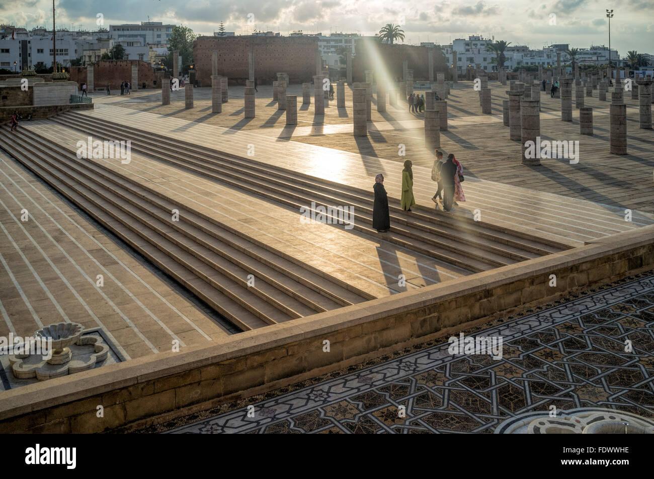 Rabat, Morocco, visits to the ruins of the Great Mosque Stock Photo - Alamy