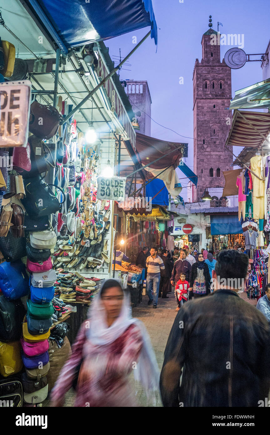 Rabat, Morocco, people at a market in the old town Stock Photo - Alamy