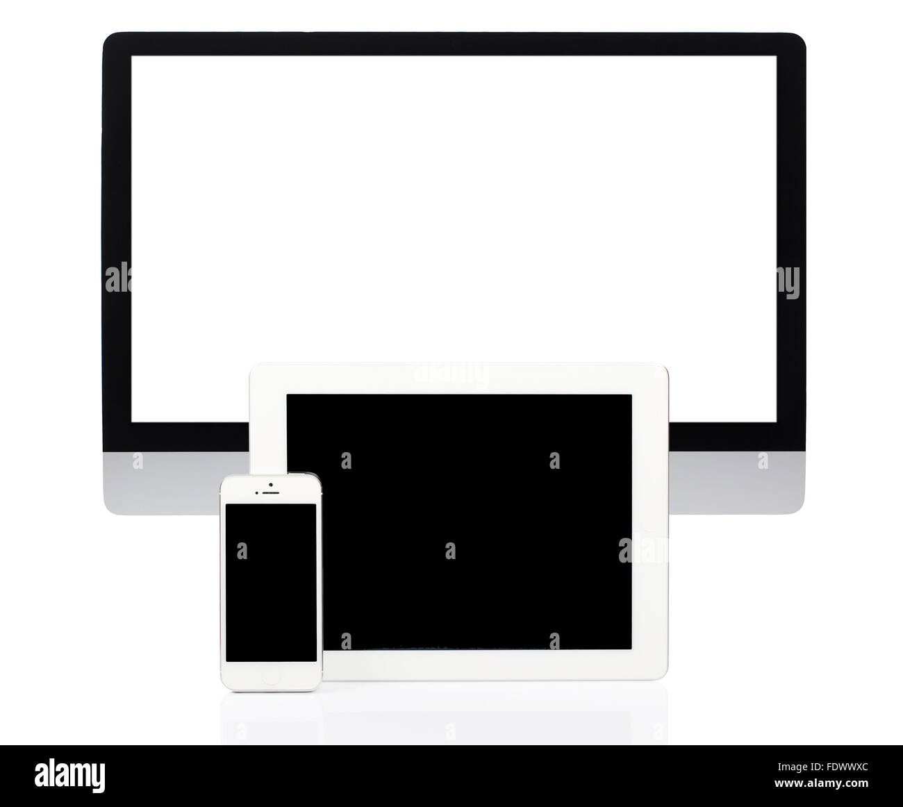 technology on white background Stock Photo - Alamy