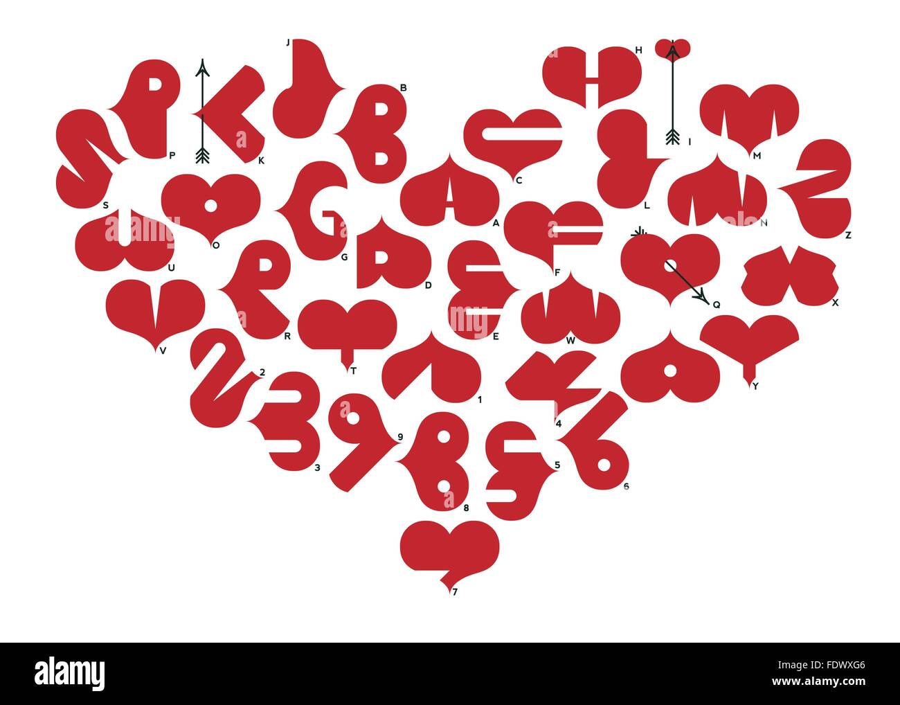 Letters numerals Stock Vector Images - Alamy