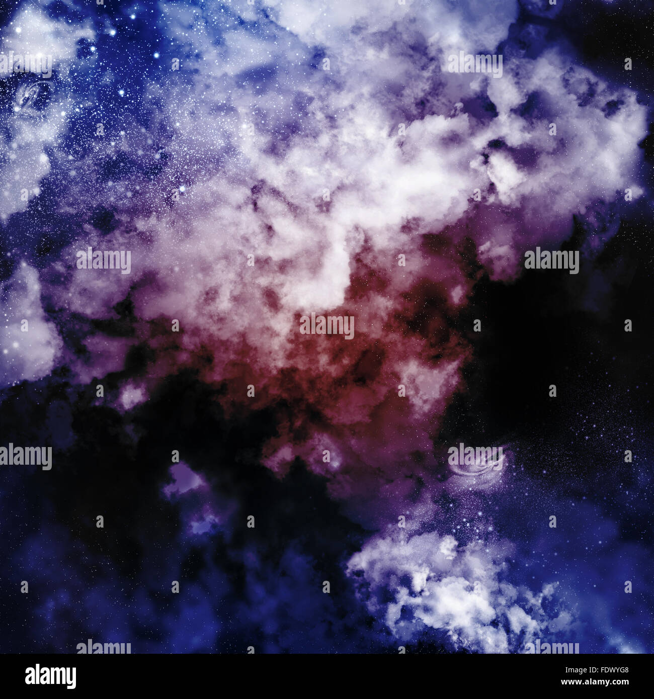 Cosmic clouds of mist on bright colorful backgrounds Stock Photo - Alamy