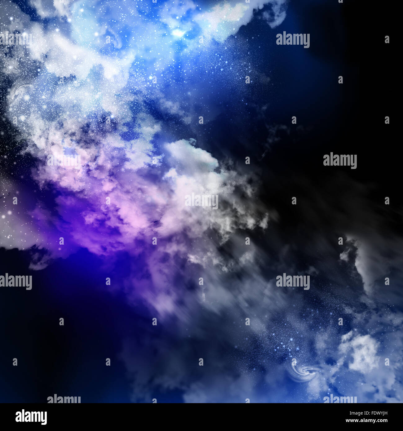 Cosmic clouds of mist on bright colorful backgrounds Stock Photo - Alamy