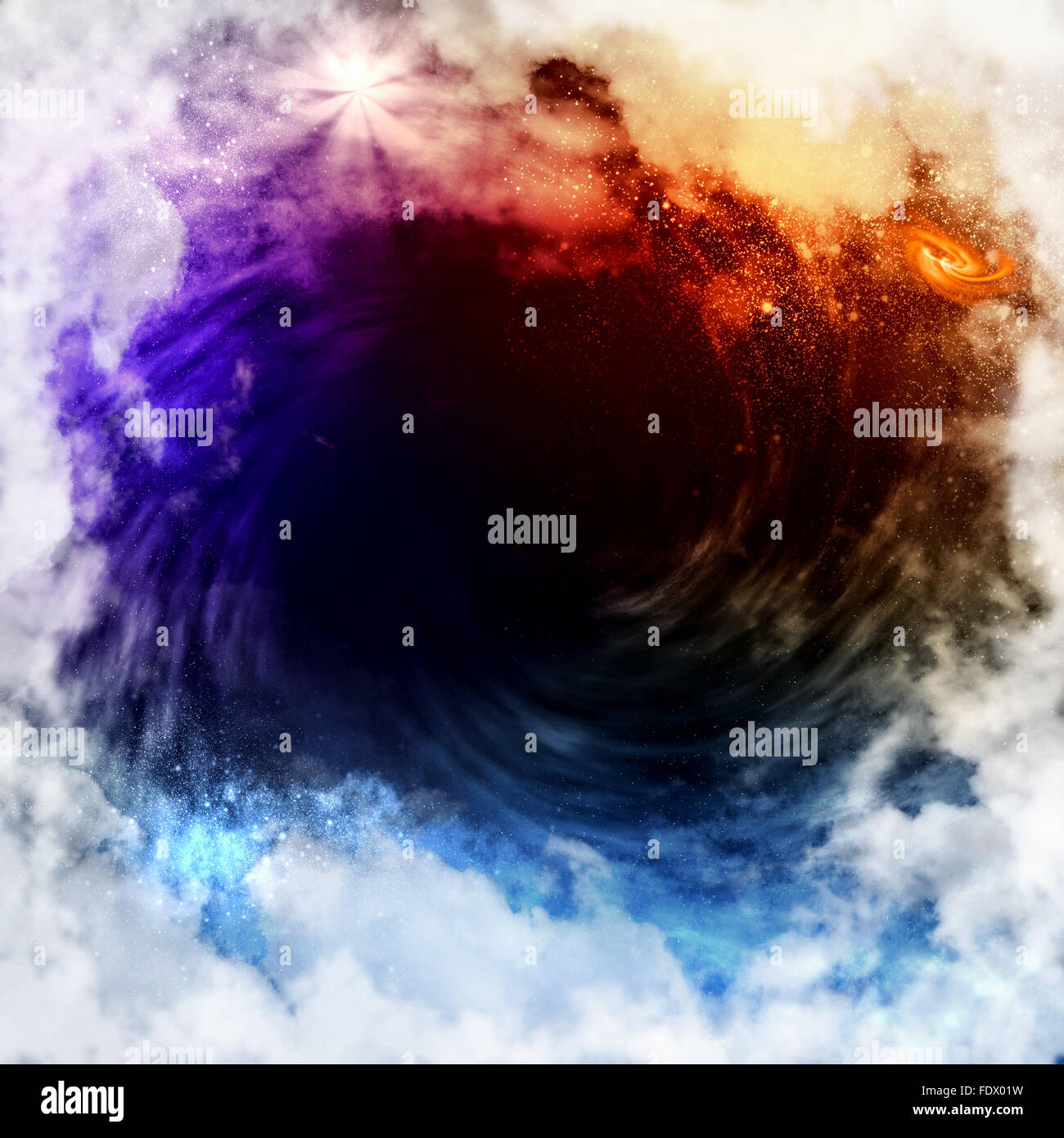 Cosmic clouds of mist on bright colorful backgrounds Stock Photo - Alamy