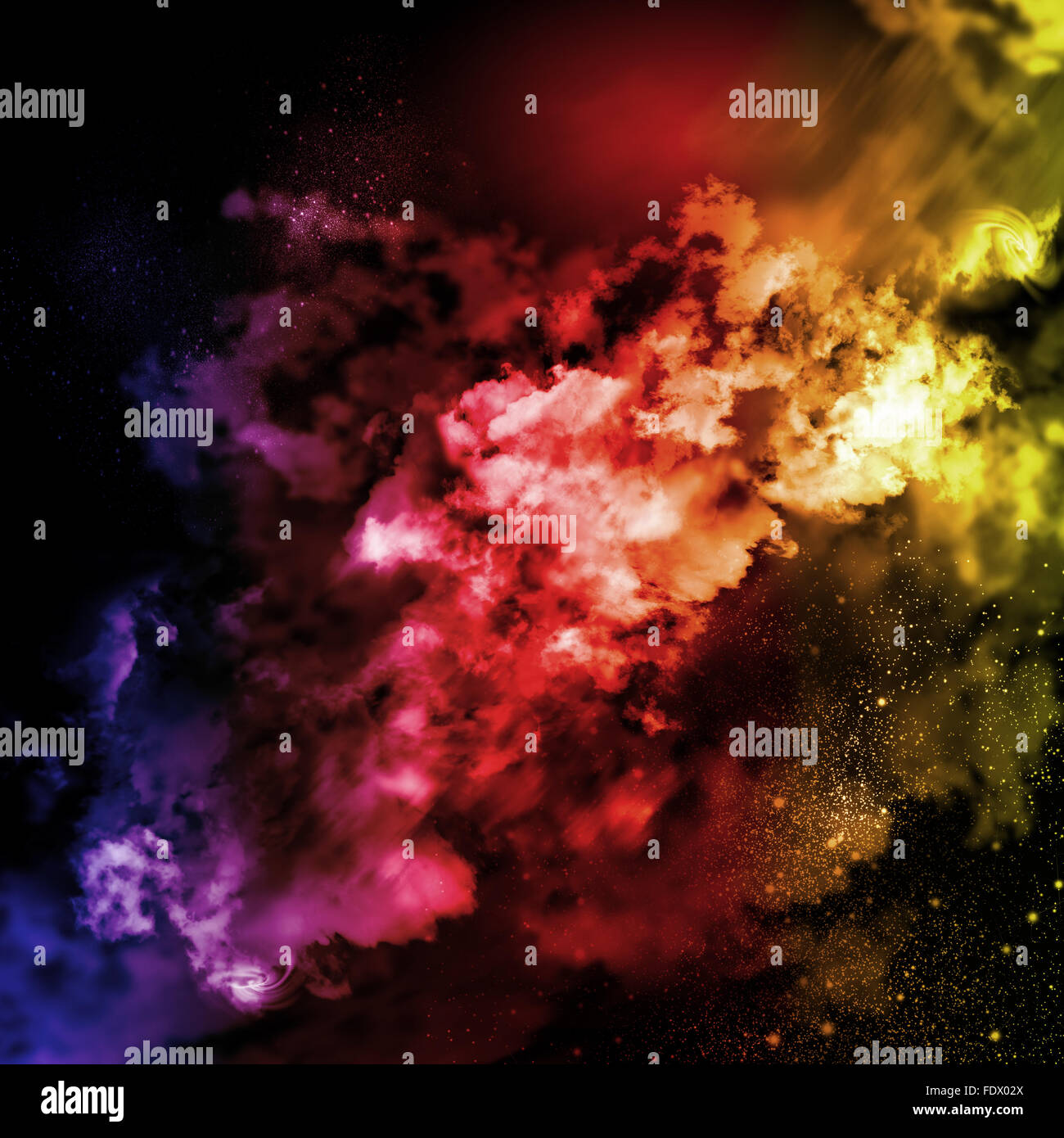 Cosmic clouds of mist on bright colorful backgrounds Stock Photo - Alamy
