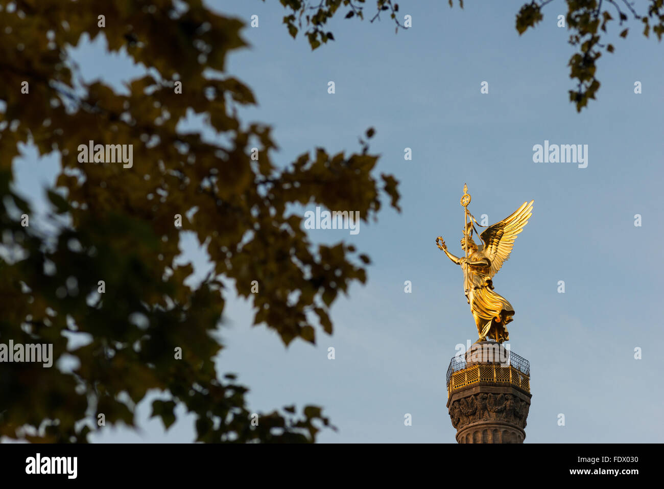Berlin, Germany, the Victoria at the Victory Column at the Great Star ...