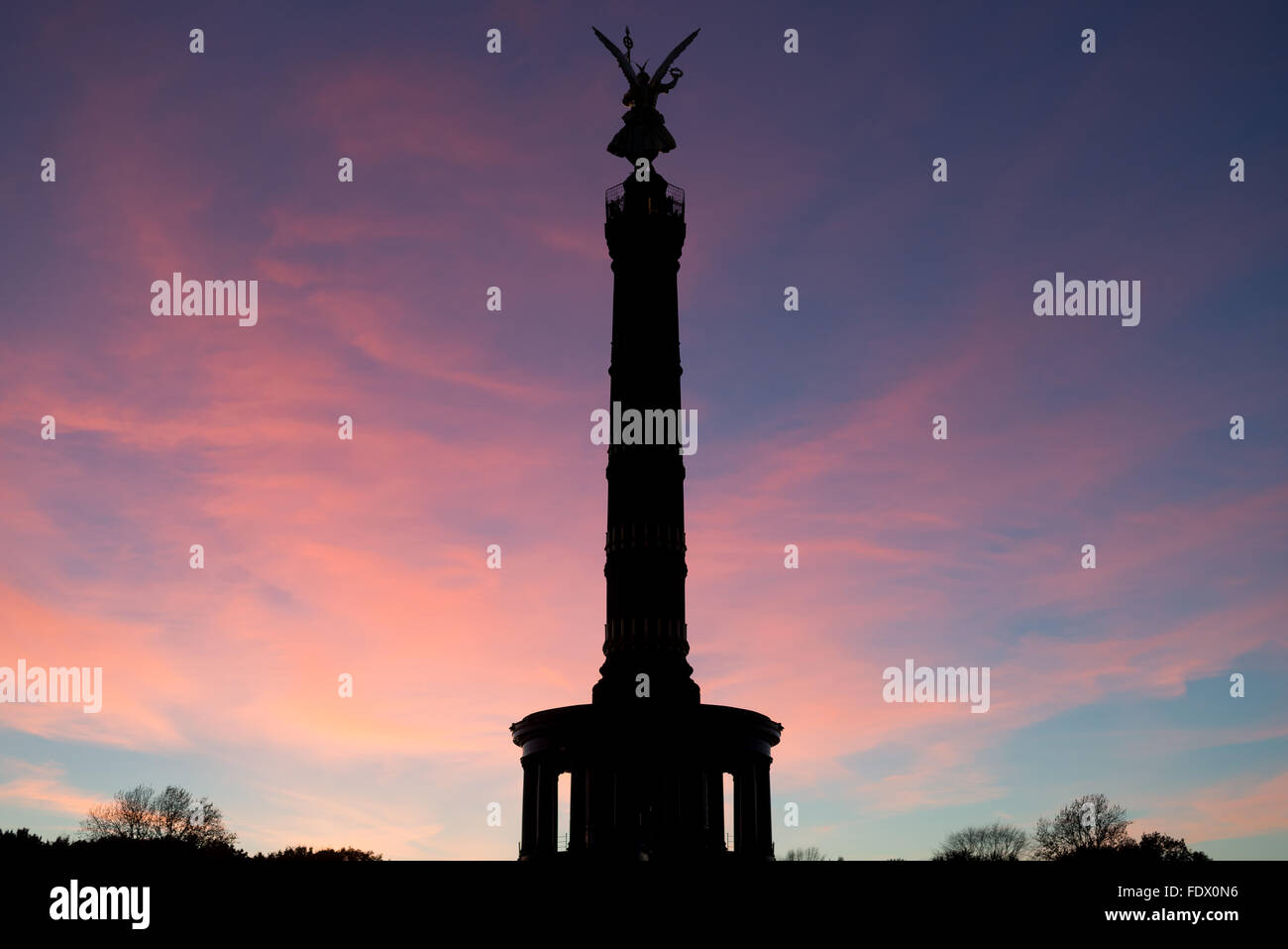 Berlin, Germany, the Victoria at the Victory Column at the Great Star ...