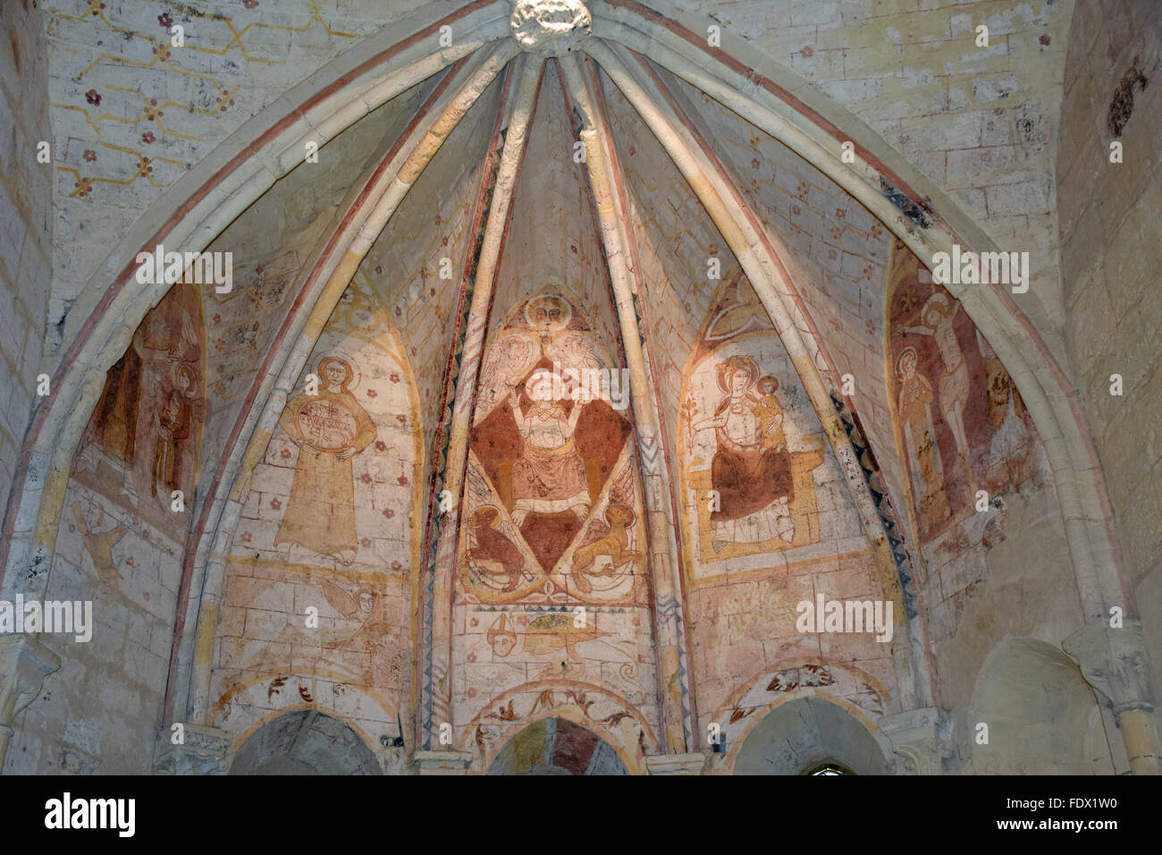 Paintings in the choir of the Chapelle de la Trinité (Trinity Chapel ...
