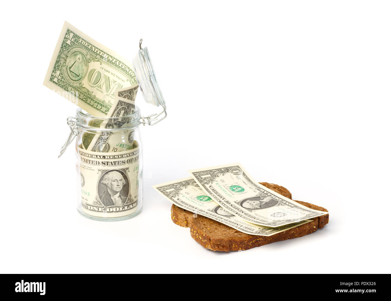 Money bread hi-res stock photography and images - Alamy