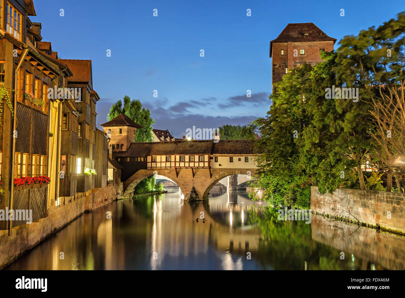 The Hangman Bridge (Henkersteg) in Nuremberg, Germany Stock Photo - Alamy