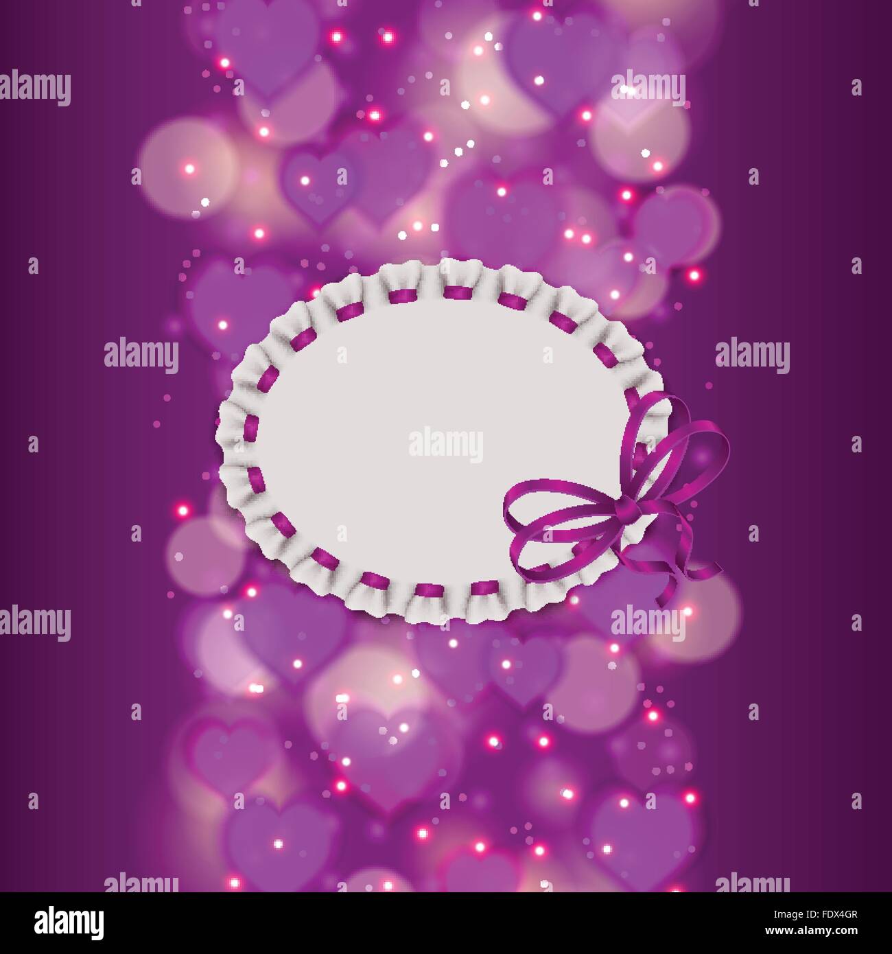 Magic light hearts bokeh Stock Vector Images - Alamy