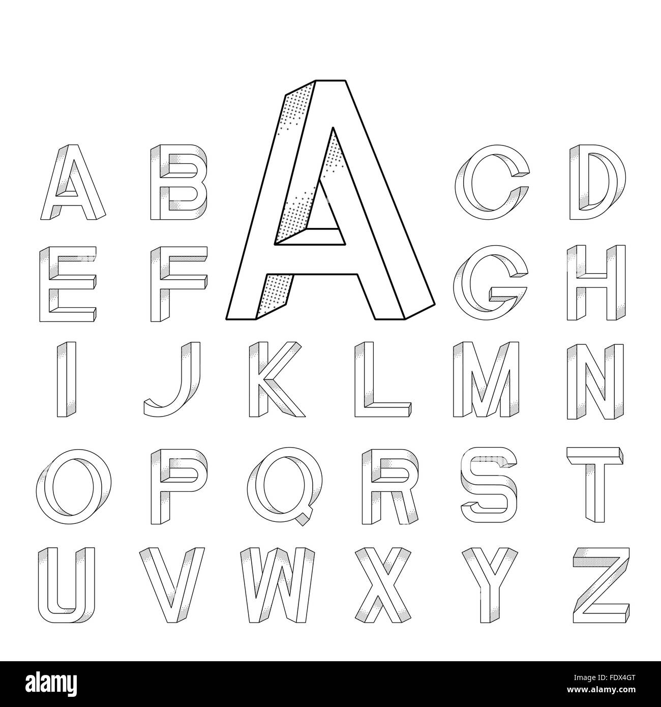 Impossible figure line design Cut Out Stock Images & Pictures - Alamy