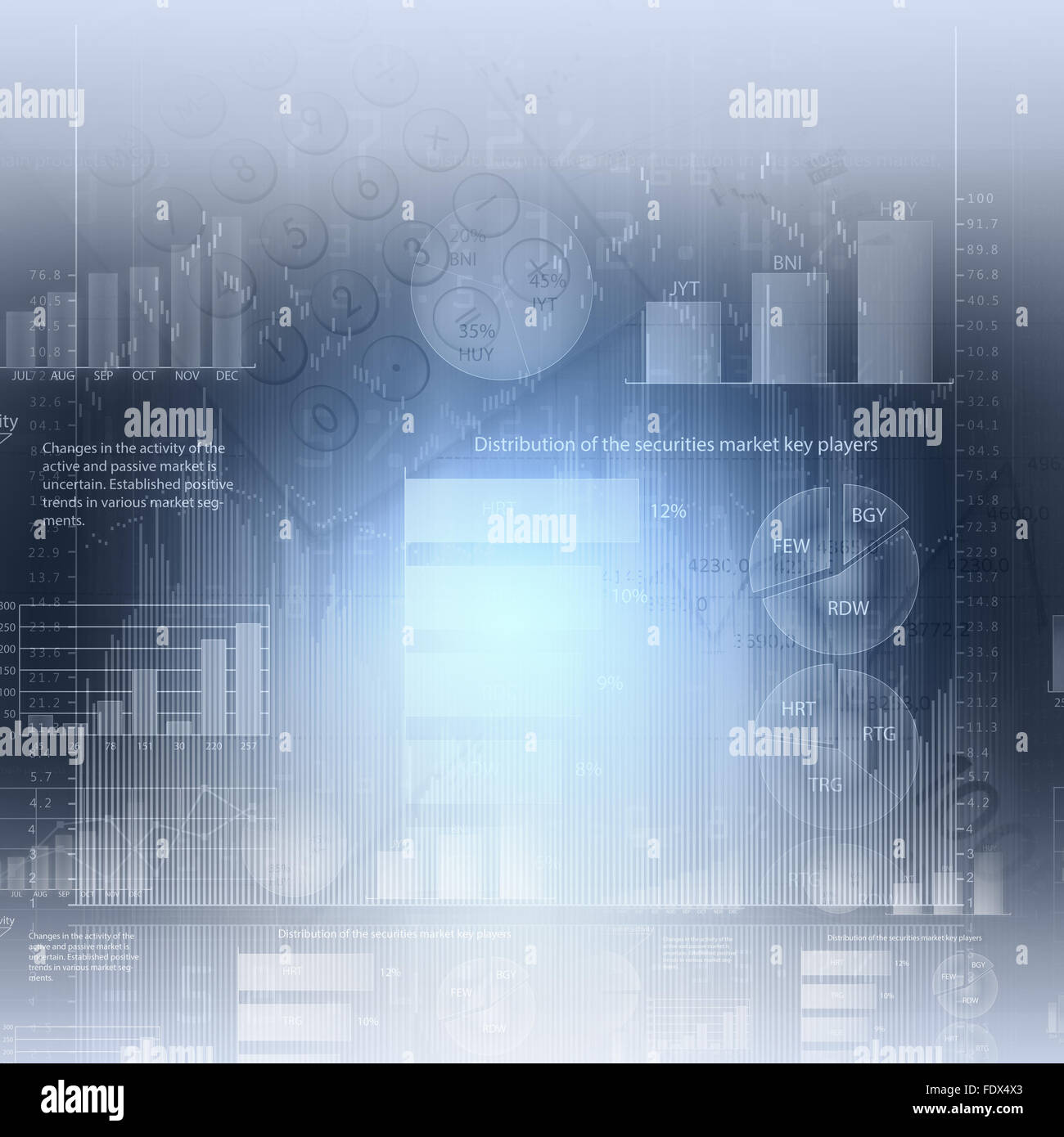 Abstract high tech background with graphs and diagrams Stock Photo - Alamy