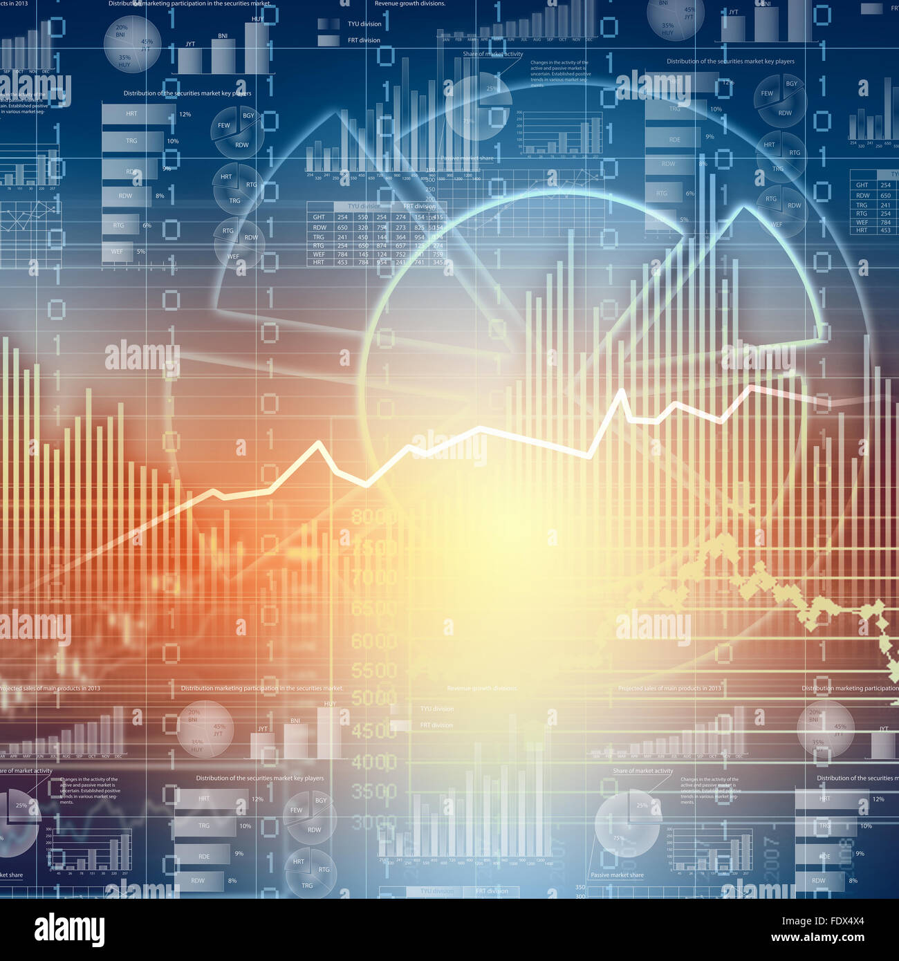 Abstract high tech background with graphs and diagrams Stock Photo - Alamy
