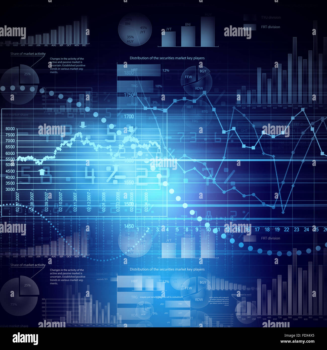 Abstract high tech background with graphs and diagrams Stock Photo - Alamy