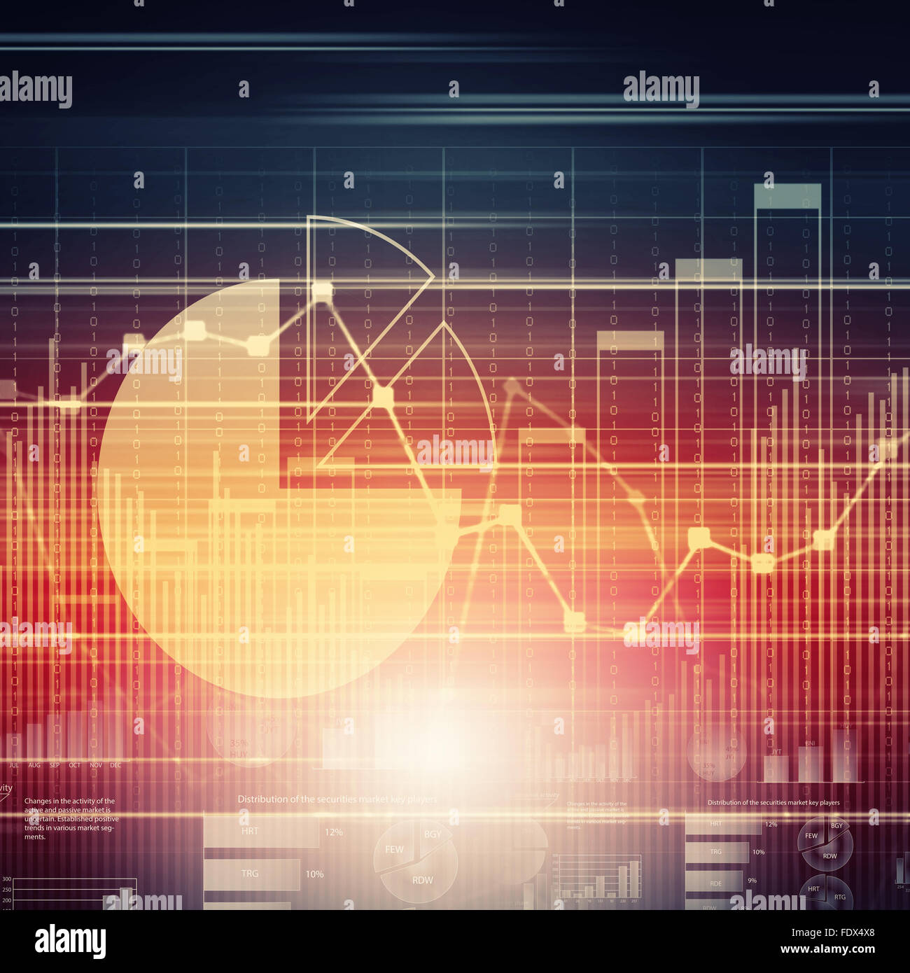 Abstract high tech background with graphs and diagrams Stock Photo - Alamy