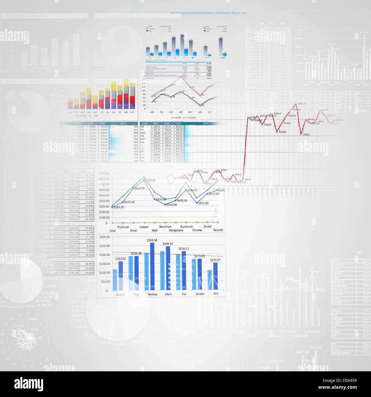 Abstract high tech background with graphs and diagrams Stock Photo - Alamy