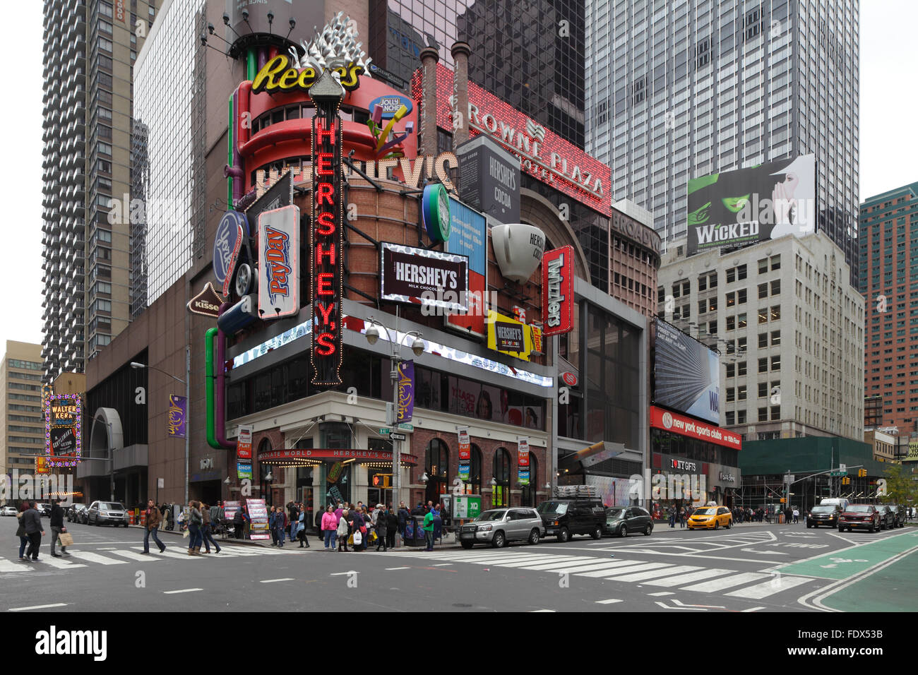 New York City, USA, Commercial for Hershey's Times Square Stock Photo ...